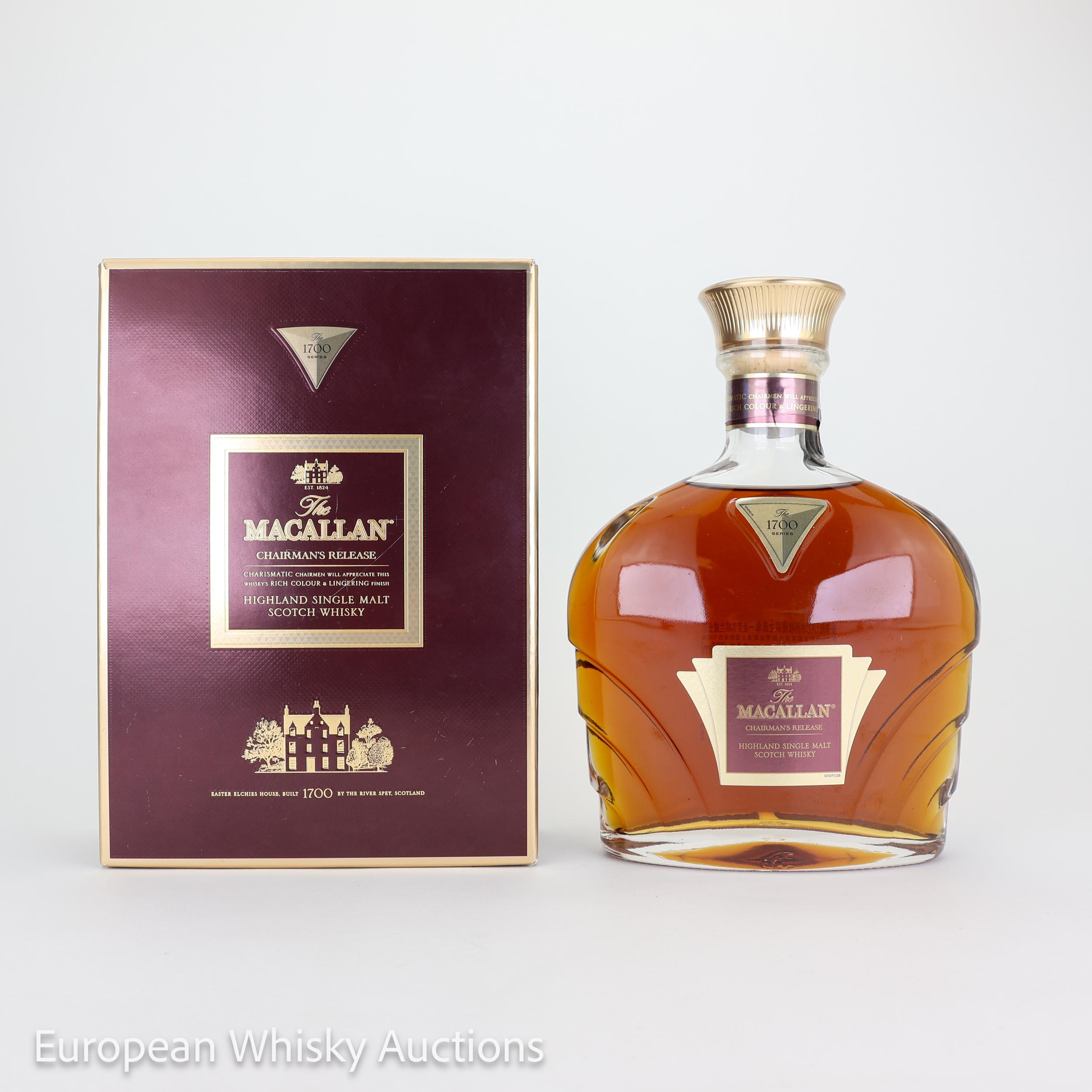 Macallan Chairman’s Release | November 2025 auction | European Whisky ...